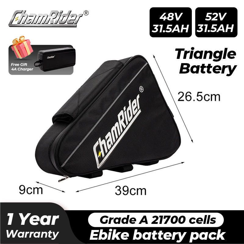 Long-Lasting Triangle E-Bike Battery: Power & Capacity – ChamRiderbattery